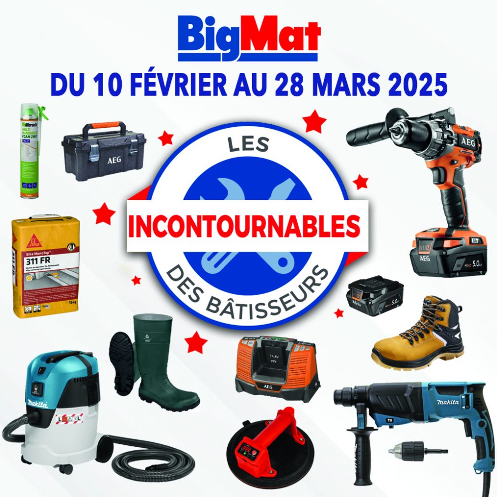 Promotion outillage chez BigMat du 10 février au 28 mars 2025 - BigMat ...